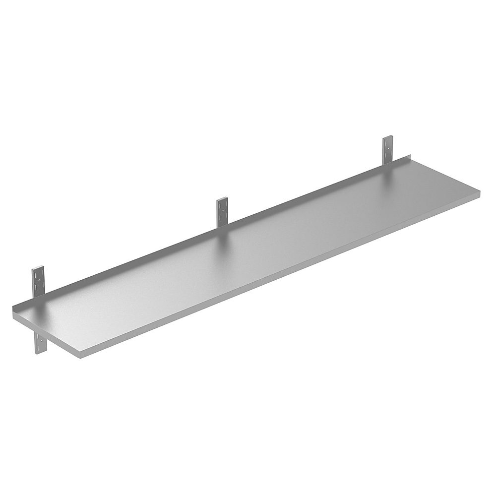 PLUS - Static Preparation 2000 mm Solid Wall Shelf with Brackets ...