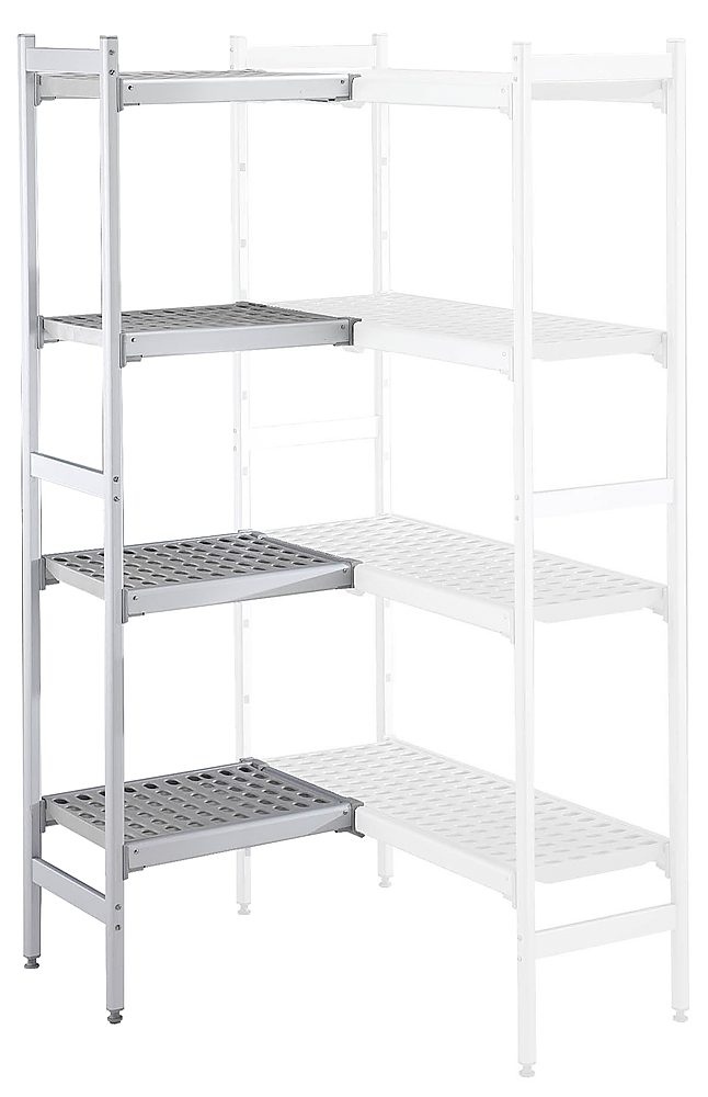 Stainless Steel Preparation 373x834 mm Aluminum Corner Unit (137051 ...