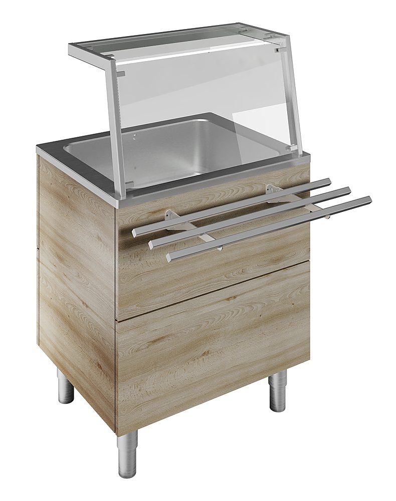 Idea Bagnomaria ad aria, ventilato, su base armadiata con vasca per 2 ...