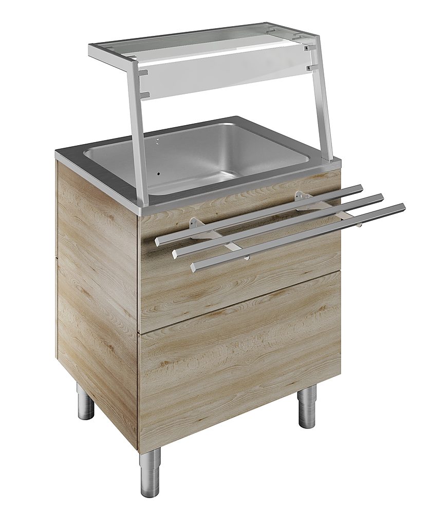 Flexy Compact Refrigerated well on cupboard, static (2GN) overshelf ...