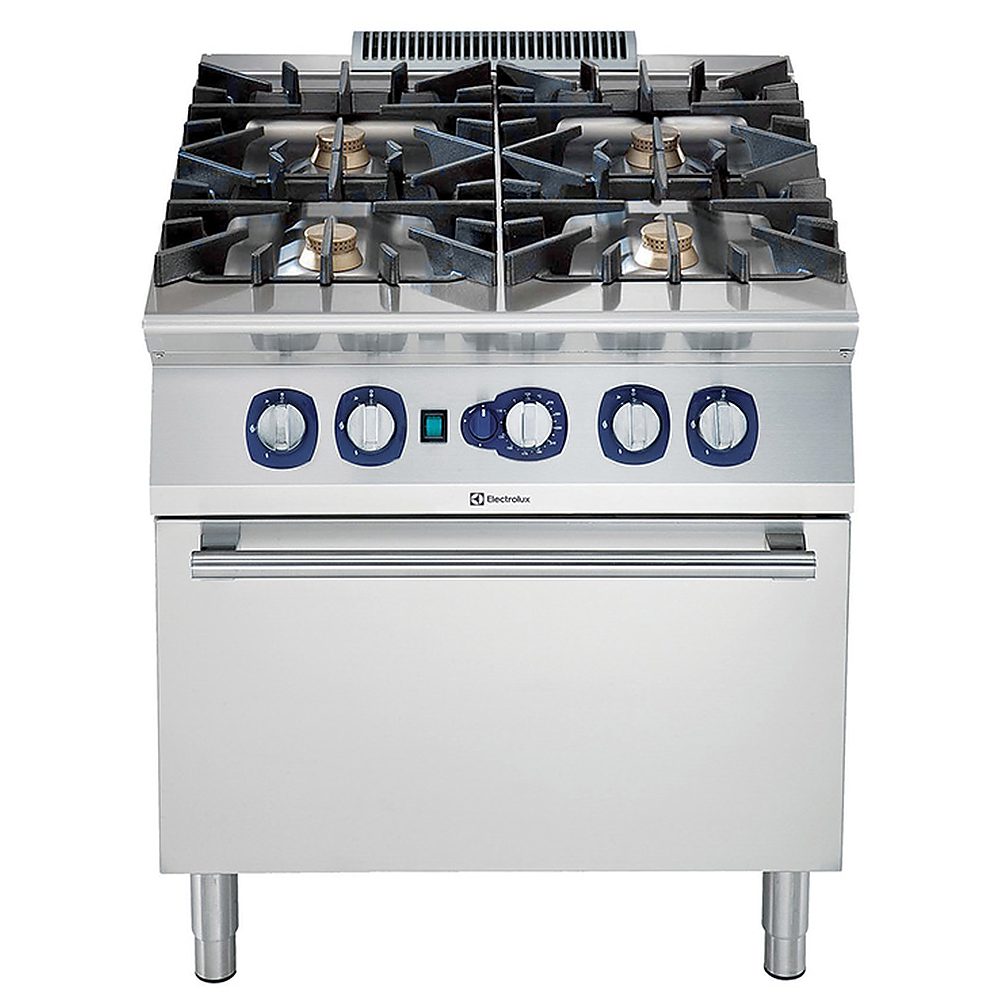 Modular Cooking Range Line 900XP 4-Burner Gas Range 10 kW on Gas Oven ...