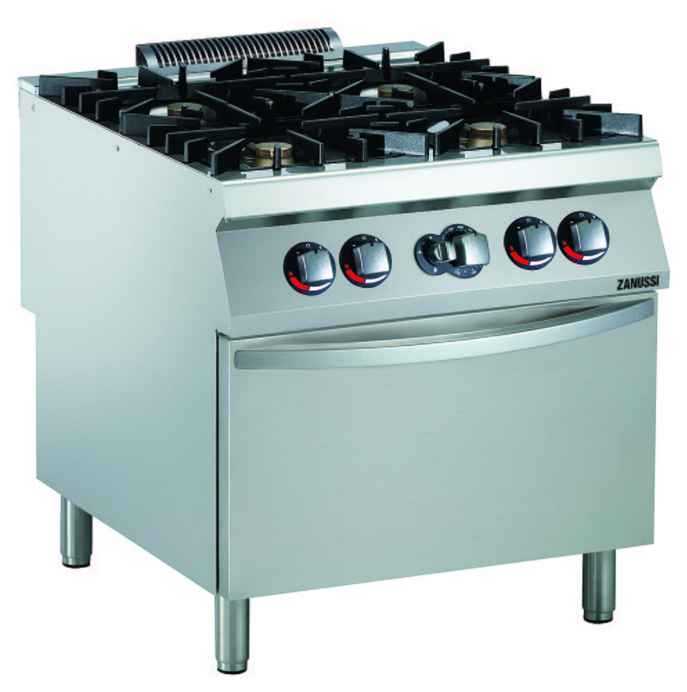 Modular Cooking Range Line EVO900 4-Burner Gas Range 10kW (Cast Iron ...