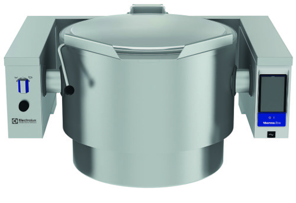 High Productivity Cooking Gas Tilting Boiling Pan 300lt, Wall mounted ...