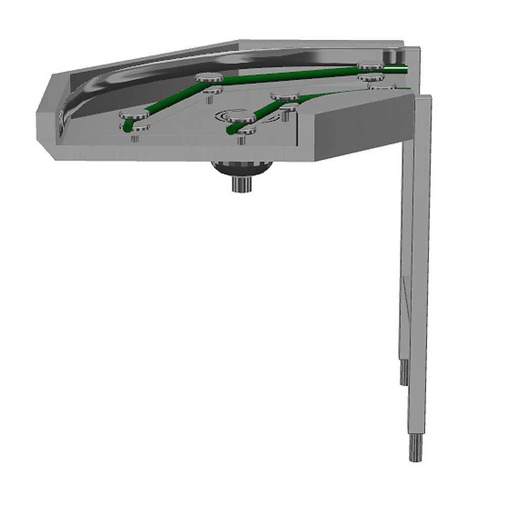 Sistema de movimentación para Rack Type Basket Cord Conveyor Curve 90 ...