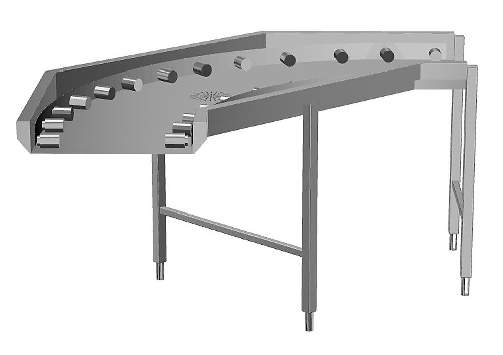 Handling System for Dishwasher Roller Conveyor, 90° Curve Unit (865199 ...