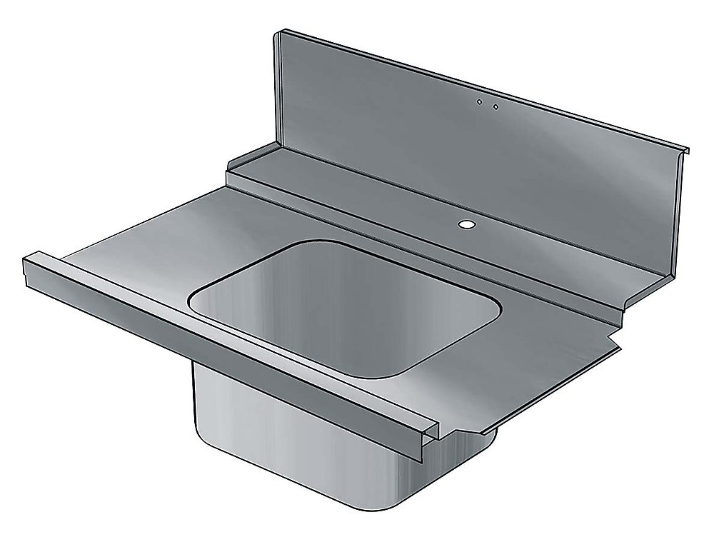 Handling System for Hood type Pre-wash Infill Top with Bowl Right to ...