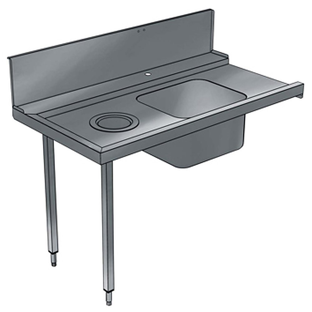Handling System for Rack Type Pre-wash Table with Sink and Scrape Hole ...