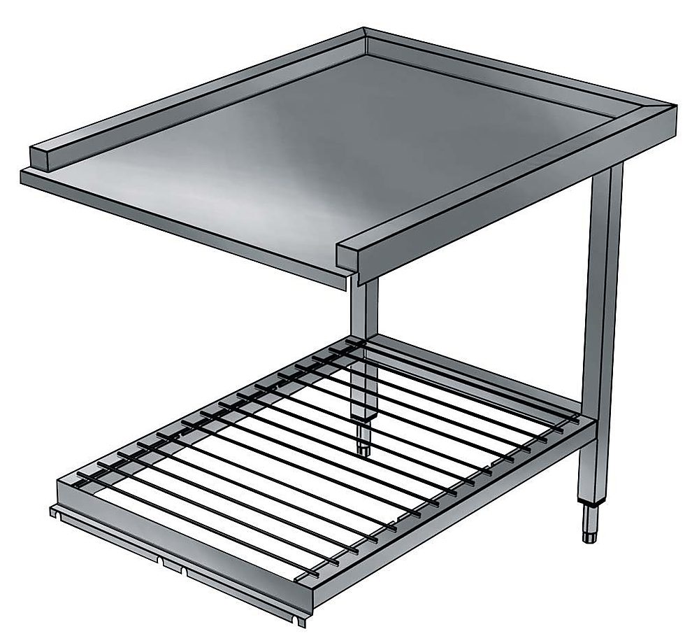 Handling System for Pot & Pans Pre-wash/Unloading Table with Grid ...