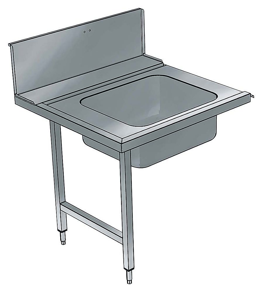Handling System for Pot & Pans Pre-wash/Unloading Table with Deep Left ...