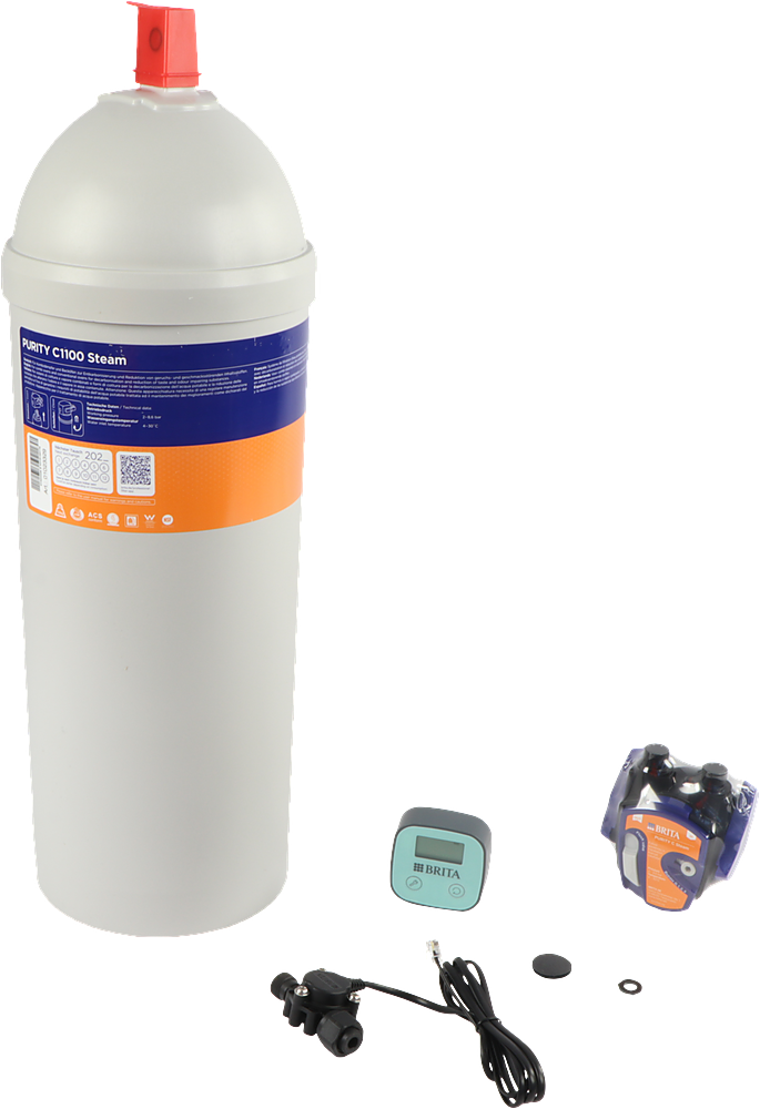 Cooking accessories Water filter with cartridge and flow meter for ...