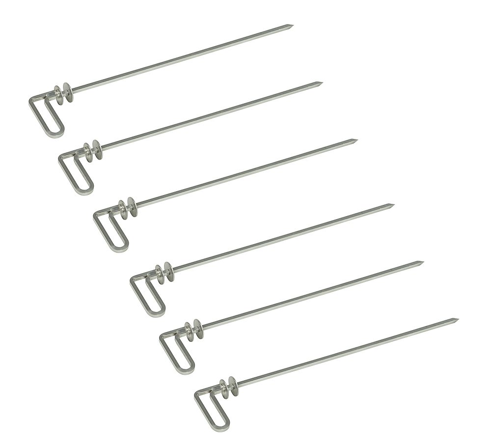 Cooking accessories Kit universal skewer rack and 6 short skewers ...