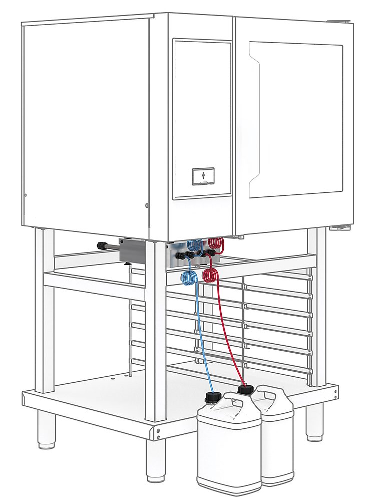 Cooking accessories External connection kit for detergent and rinse aid ...