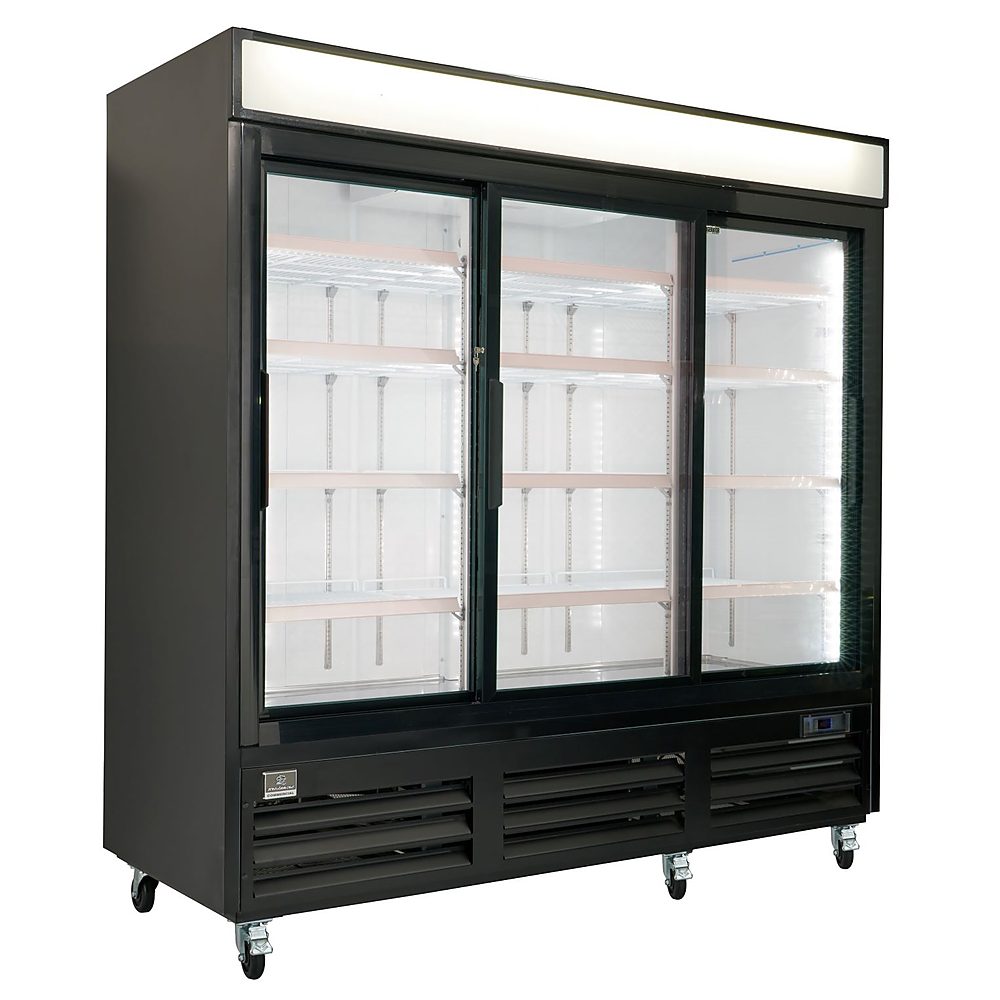 Refrigeration Equipment 3-Sliding Glass Door Full Height Merchandiser ...