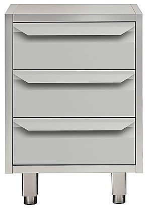 Modular Preparation 600 mm Ambient Unit with 3 Drawers (121824 ...