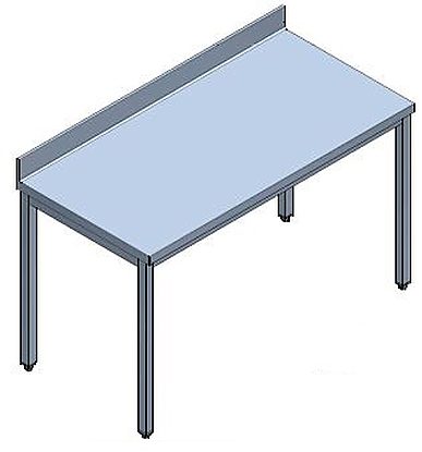 Premium Preparation 1400 mm Work Table with Upstand and Lower Shelf ...