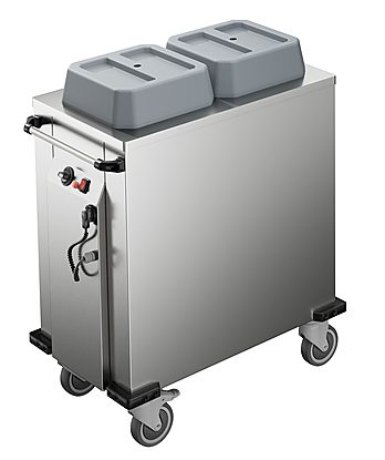 Service Trolleys Heated Plate Dispenser Trolley, 2 cylinders - Ø180-300 ...