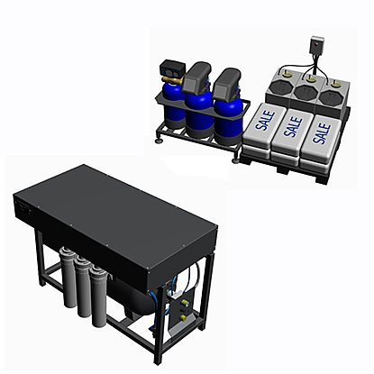 Water Treatment Kit water softener and reverse osmosis for rack type ...