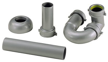 High Productivity Cooking Single plastic drain syphon 2" for Sinks ...