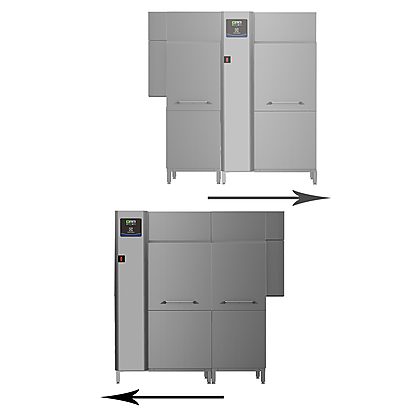 Warewashing green&clean dual rinse rack type dishwasher, 200racks/hour ...