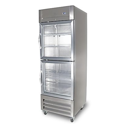 Refrigeration Equipment 2-Half Glass Door Full Height Refrigerator 27 ...