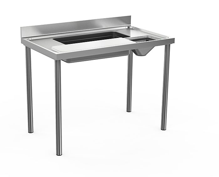 Premium Preparation 1200 mm Vegetables Processing Table with Upstand ...