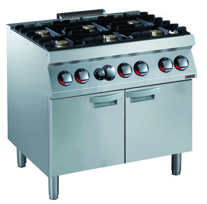 Modular Cooking Range Line EVO700 6-Burner Gas Range on Large Gas Oven ...