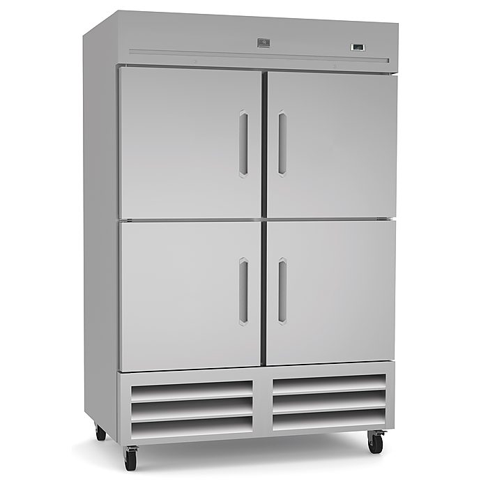 Refrigeration Equipment 4-Half Door Full Height Refrigerator 54" Long ...